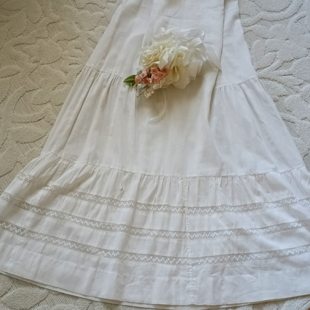 Antique 1909 To 1914 Late Victorian Fine Batiste Pett… - Gem